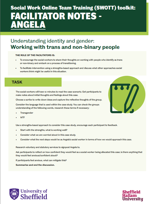 Identity and gender diversity (mental health social work) Toolkit ...