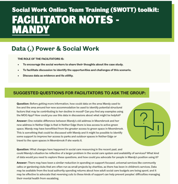 Data(,) Power & Social Work Toolkit Facilitator Guidance – Social Work ...